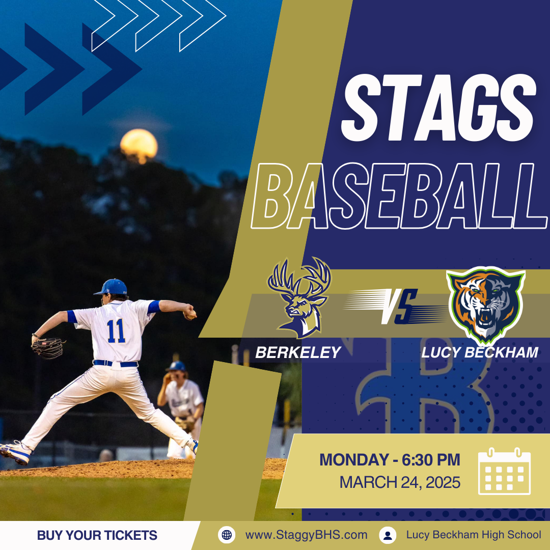 Berkeley Stags Baseball Road Game on March 24 to Lucy Beckham ...