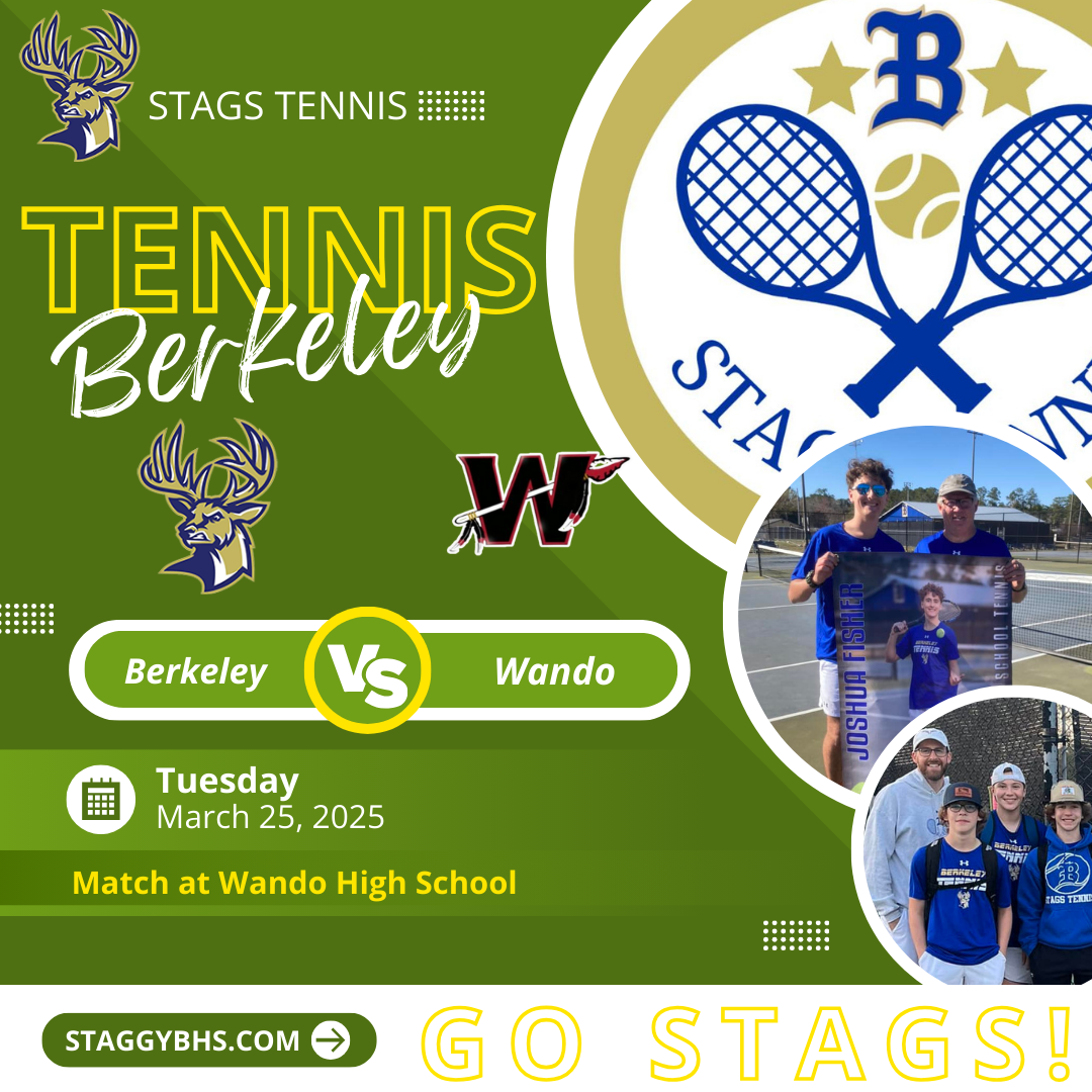 Hit the Road with Varsity Boys Tennis: Berkeley vs. Wando – StaggyBHS.com